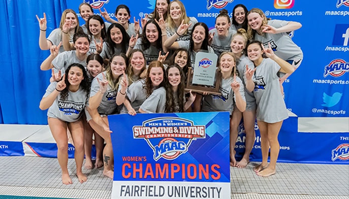 Women’s Swimming & Diving Wins 2023 MAAC Championship | Fairfield ...